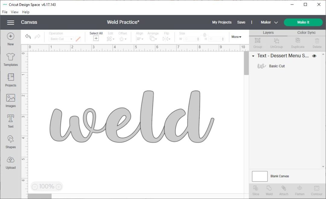 How to Weld Text and Images in Cricut Design Space - Sarah Maker