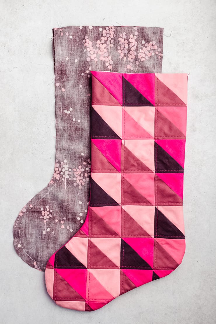 Free Quilted Christmas Stocking Pattern - Sarah Maker