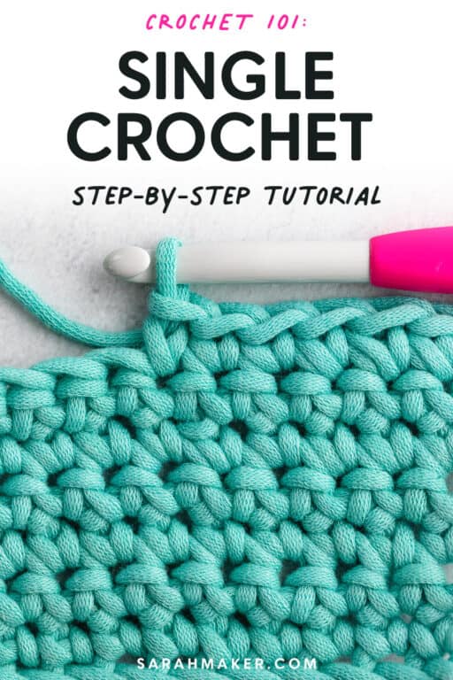 How to Single Crochet (sc) for Beginners - Sarah Maker