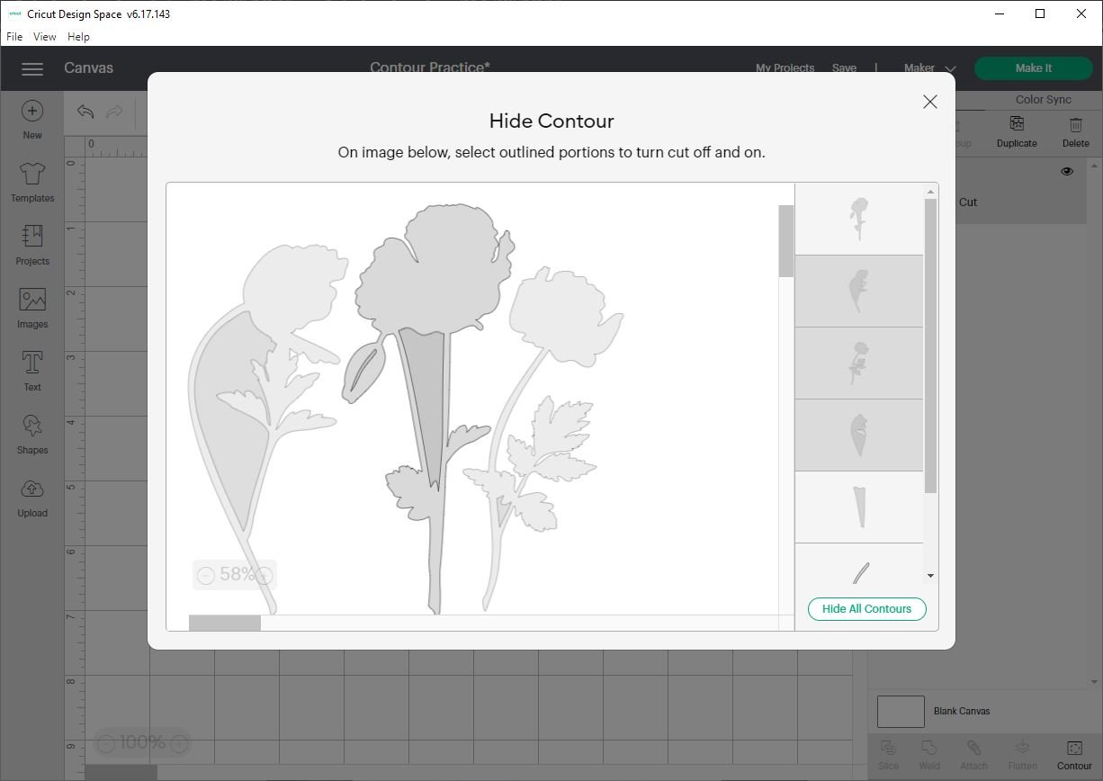 How to use Contour in Cricut Design Space - Sarah Maker