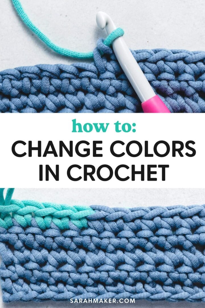 How to Change Colors in Crochet - Sarah Maker