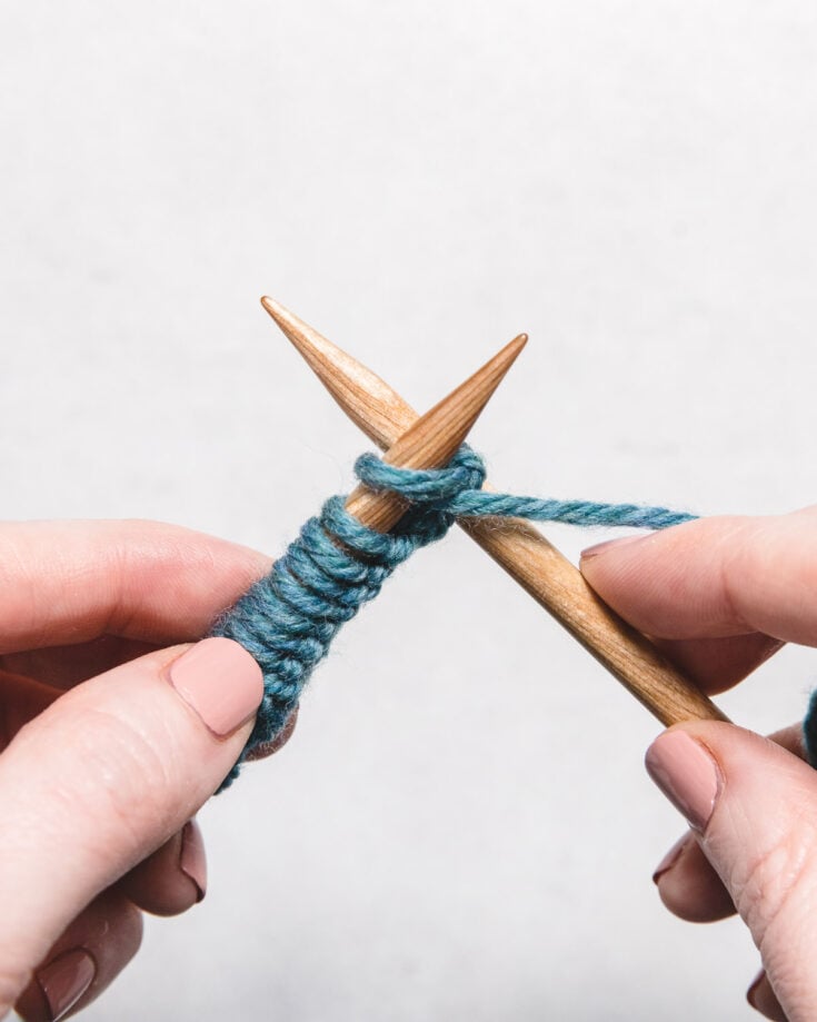 How to Knit the Purl Stitch (p) for Beginners - Sarah Maker