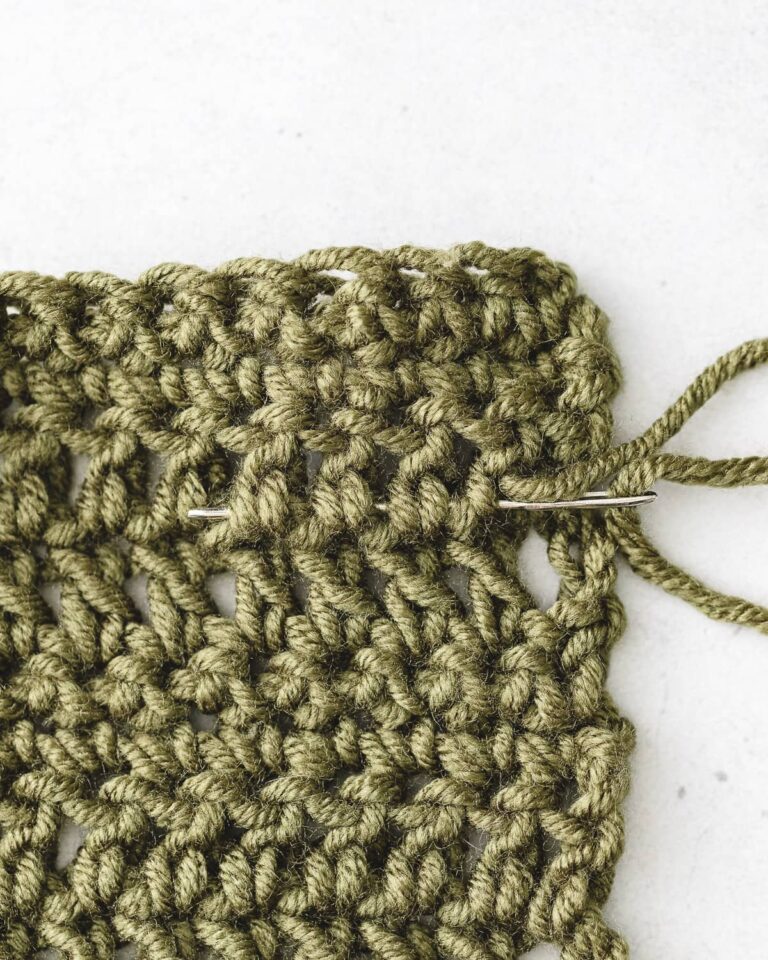 How to Weave in the Ends in Crochet - Sarah Maker