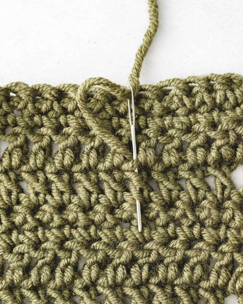 How to Weave in the Ends in Crochet - Sarah Maker