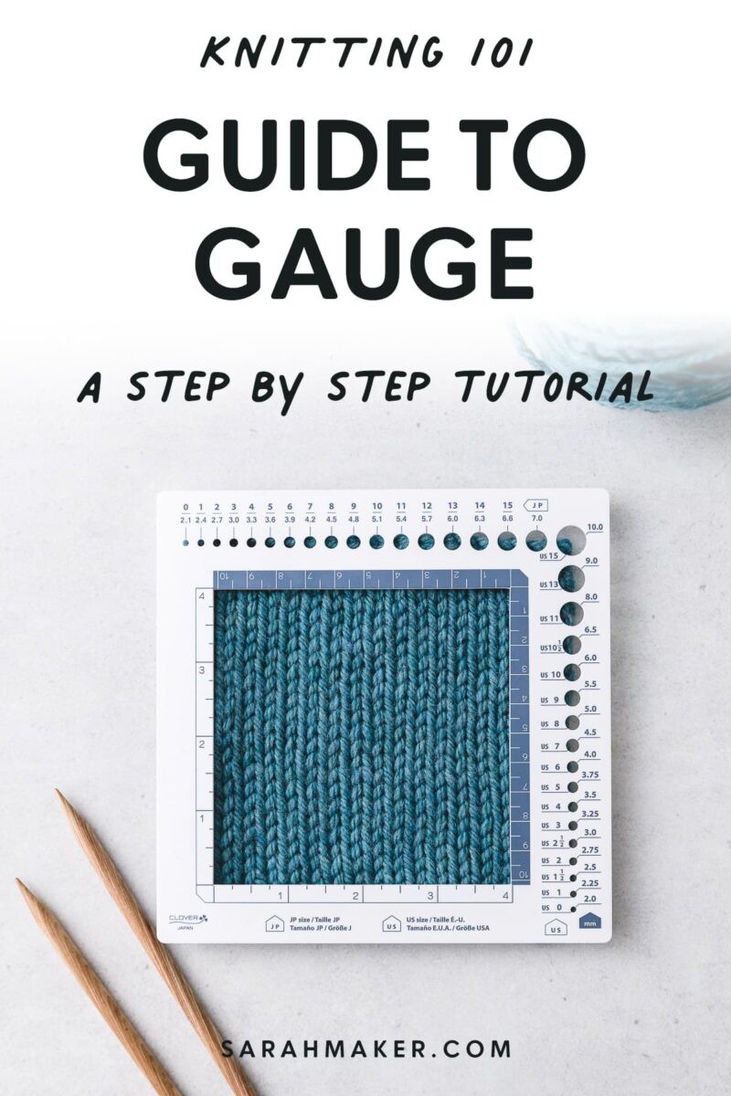 Complete Guide to Knitting Gauge, and How to Measure It - Sarah Maker