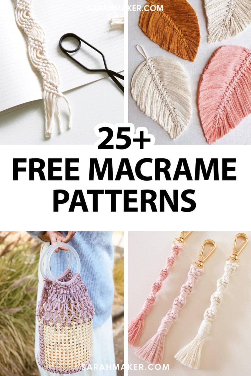 25 Free Macrame Patterns for All Skill Levels - Sarah Maker