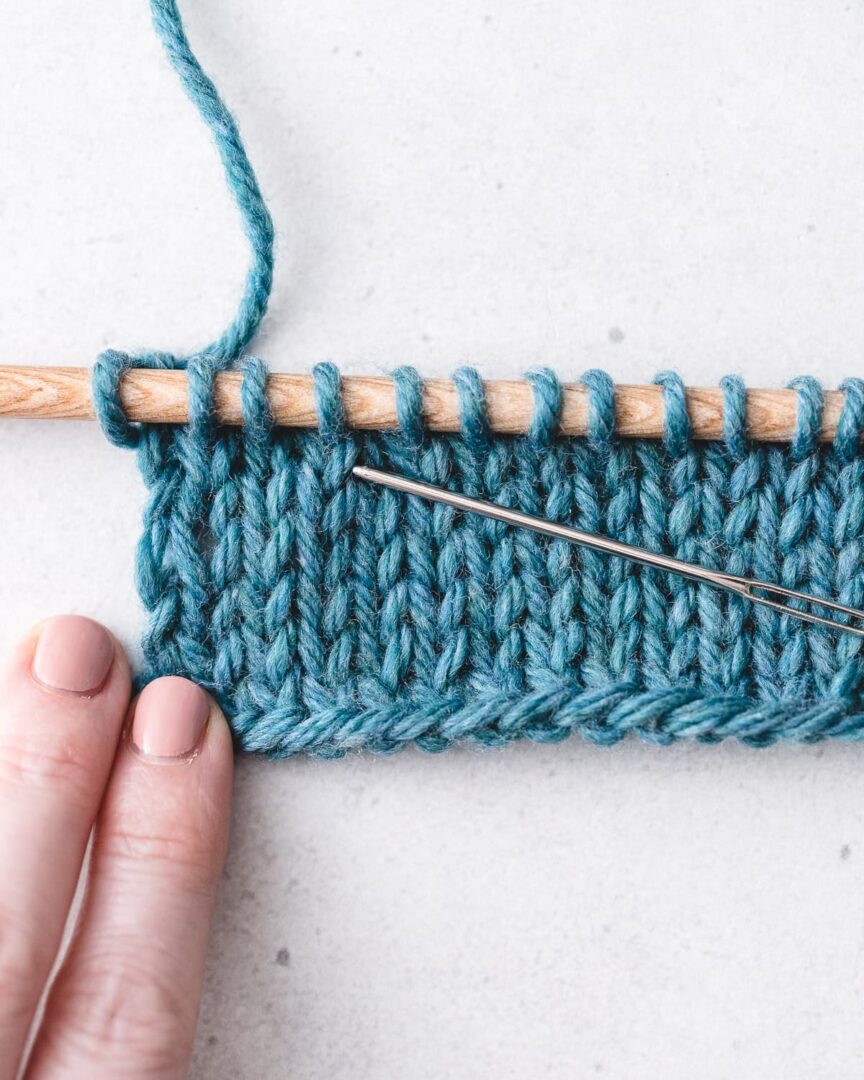 How to K2Tog (Knit Two Together) in Knitting - Sarah Maker