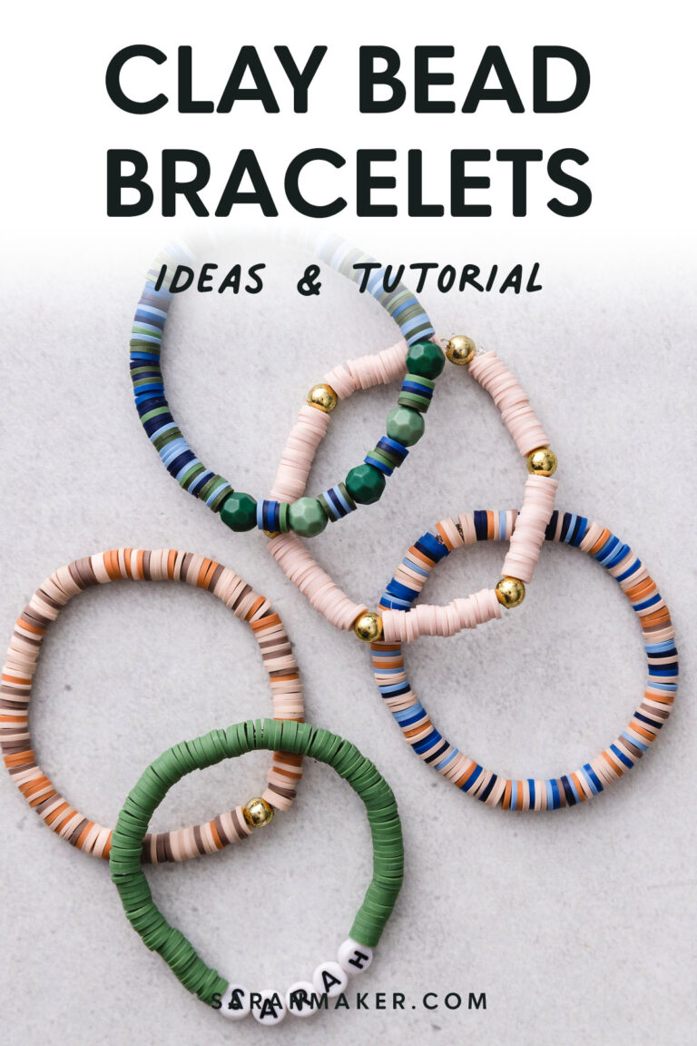 Clay Bead Bracelet Ideas and DIY Tutorial - Sarah Maker