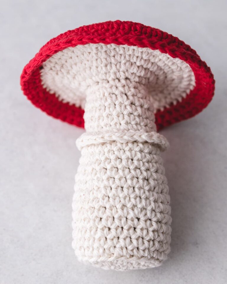 How to Crochet a Mushroom + Free Pattern - Sarah Maker