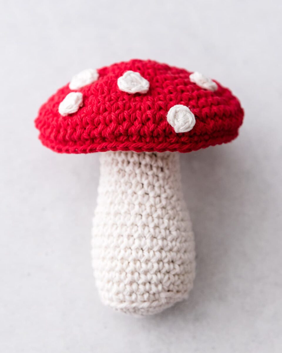 How to Crochet a Mushroom + Free Pattern - Sarah Maker