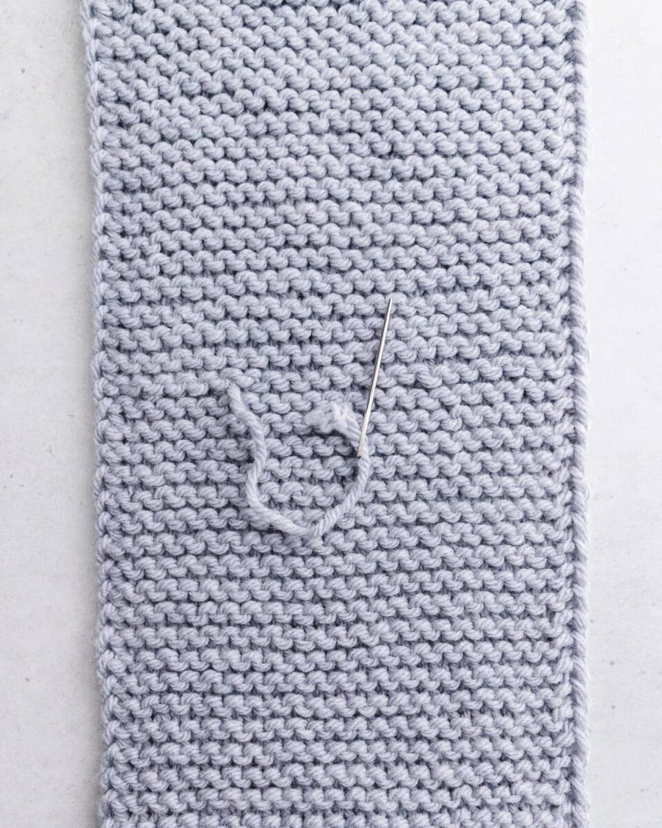How to Knit a Scarf for Beginners + Free Pattern - Sarah Maker
