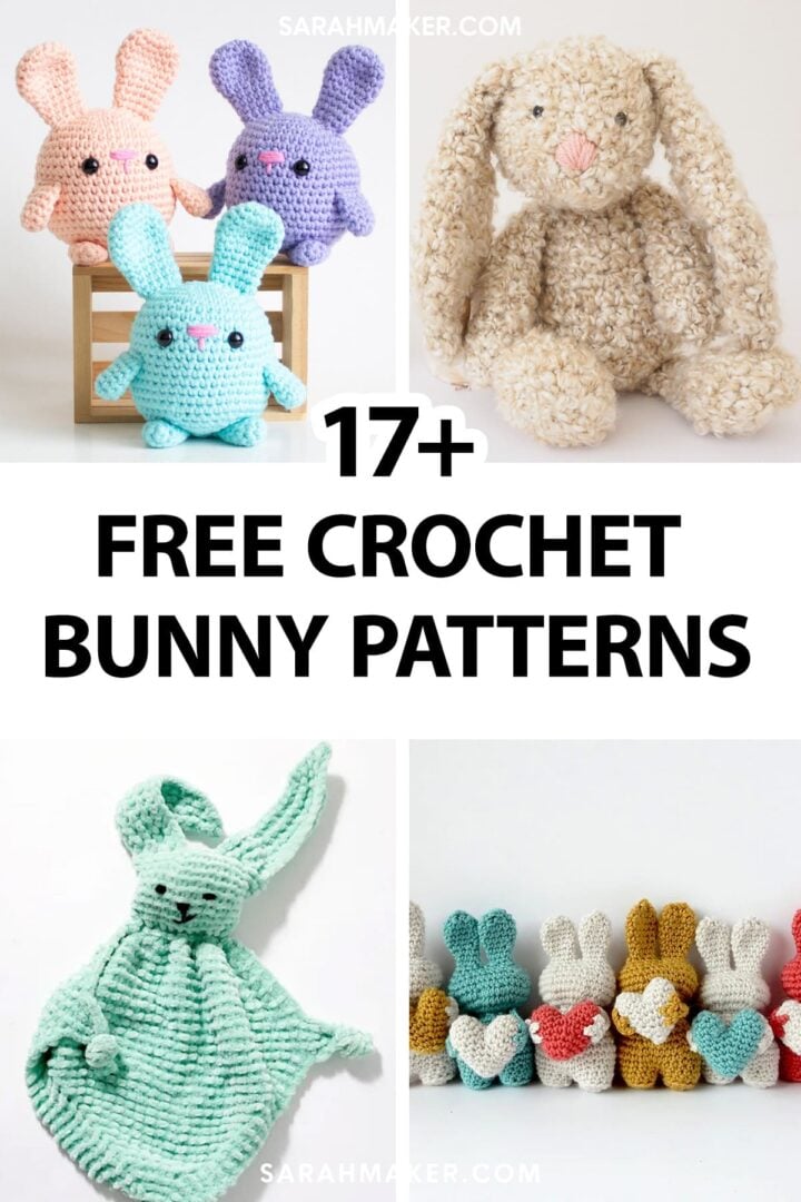 17 Adorable (and Free!) Crochet Bunny Patterns - Sarah Maker