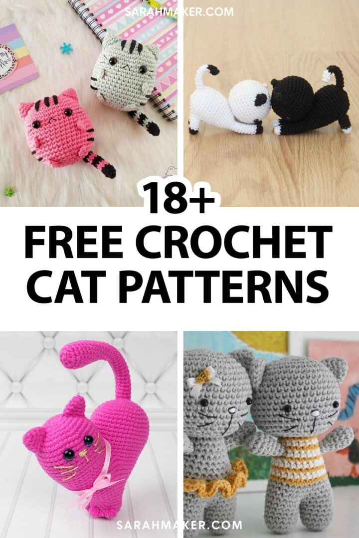 18 Free Crochet Cat Patterns: Find your Purr-fect Project - Sarah Maker