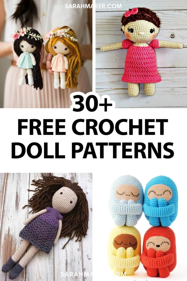30 Free Crochet Doll Patterns - Sarah Maker