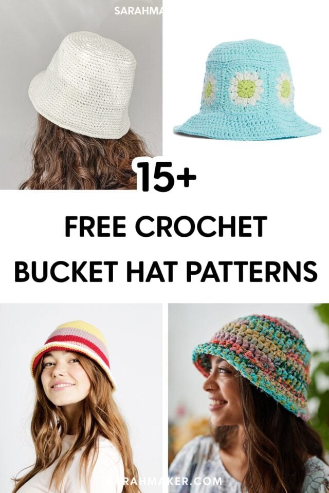 15 Free Crochet Bucket Hat Patterns - Sarah Maker