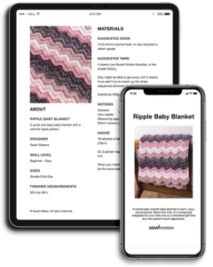 Free Crochet Ripple Baby Blanket Pattern - Sarah Maker