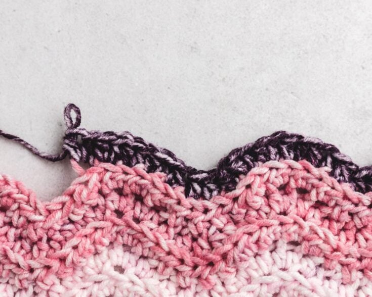 Free Crochet Ripple Baby Blanket Pattern - Sarah Maker