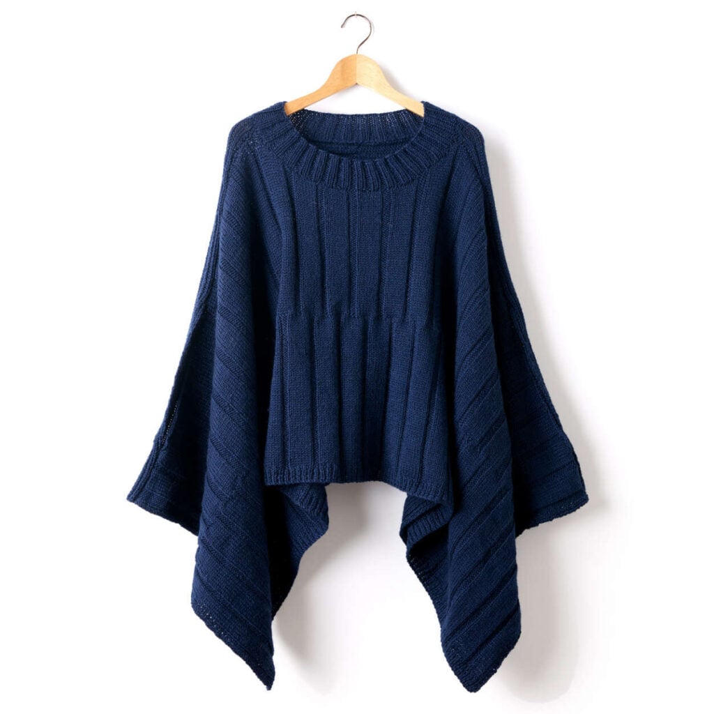 27 Free Knit Poncho Patterns for All Seasons - Sarah Maker