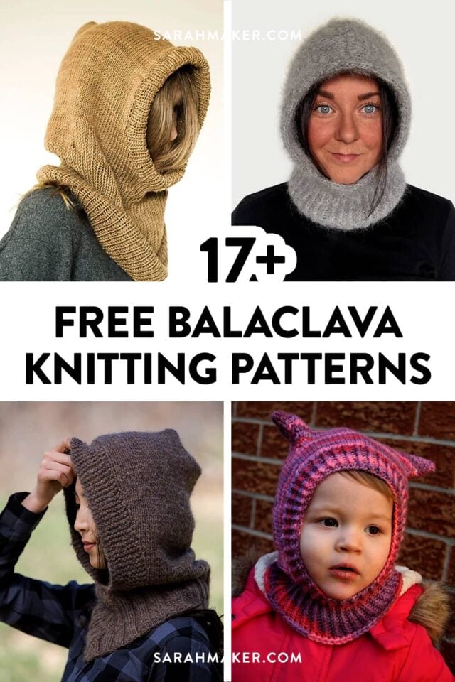 17 Free Balaclava Knitting Patterns to Keep Warm This Winter - Sarah Maker