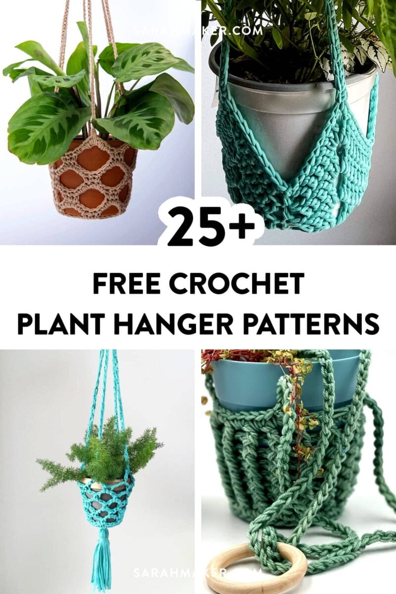 25+ Free Crochet Plant Hanger Patterns - Sarah Maker