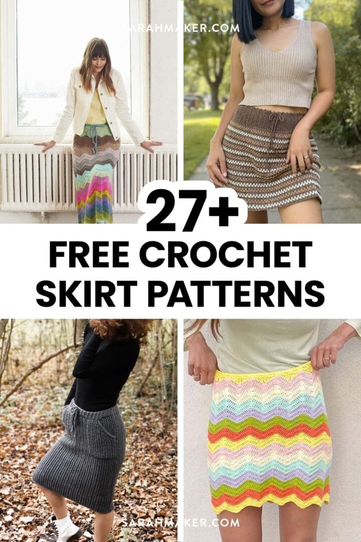 27 Free Crochet Skirt Patterns (for All Skill Levels!) - Sarah Maker