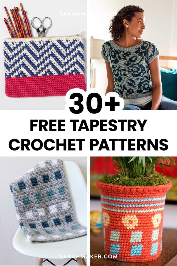 How to Crochet a Blanket + Free Pattern - Sarah Maker