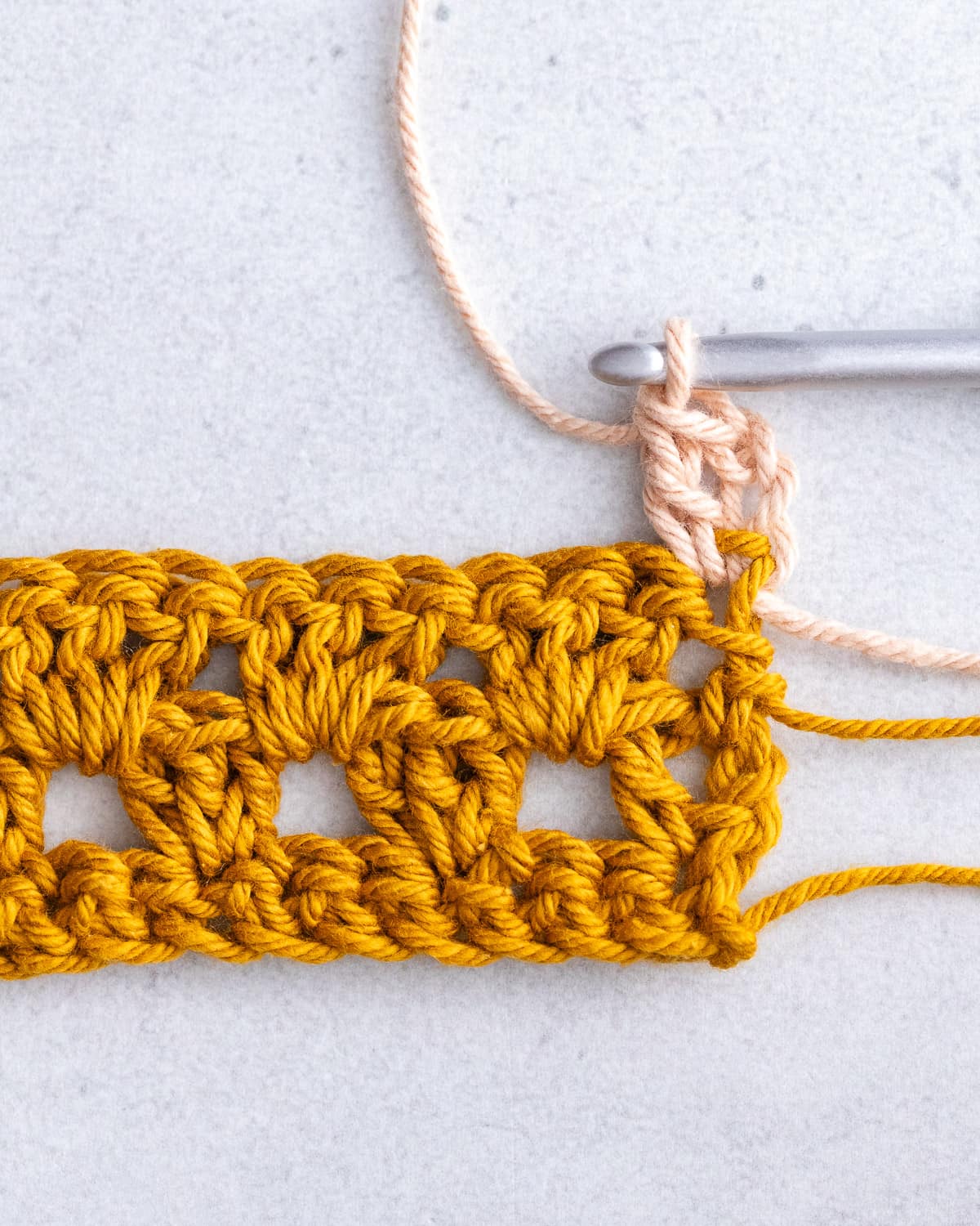How to Crochet the Granny Stripe Stitch - Sarah Maker