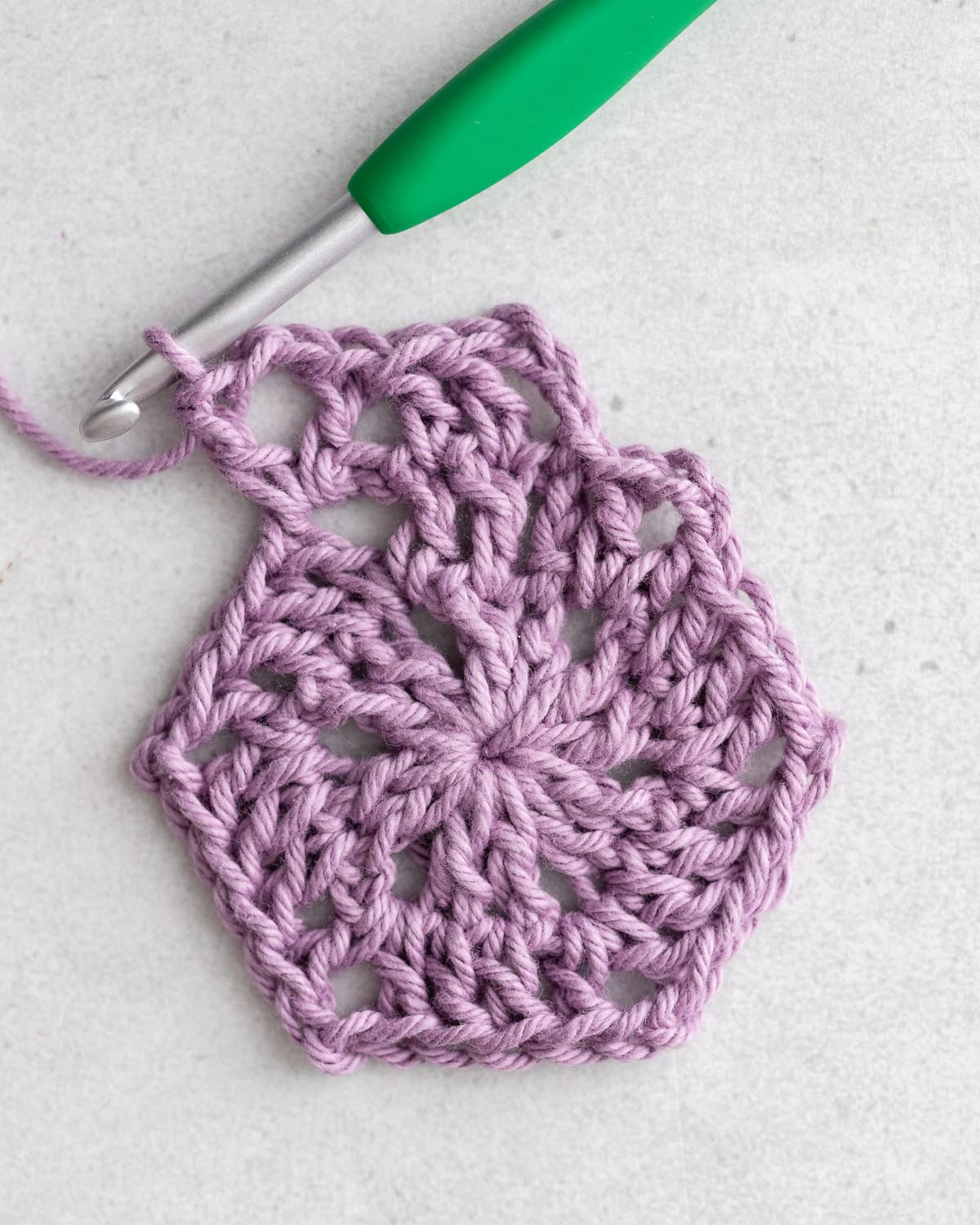 How to Crochet a Hexagon - Easy Beginner Tutorial - Sarah Maker