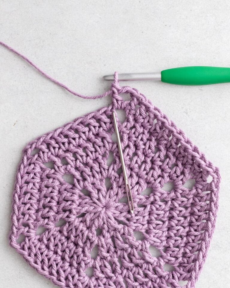 How to Crochet a Hexagon - Easy Beginner Tutorial - Sarah Maker