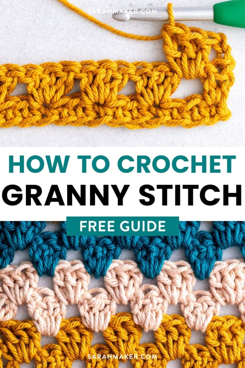 How to Crochet the Granny Stripe Stitch - Sarah Maker