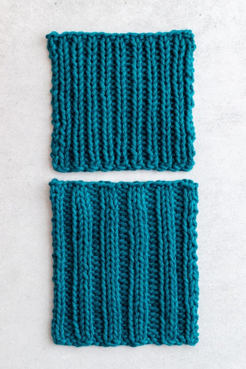 How to Knit Ribbing (1x1 and 2x2) - Sarah Maker