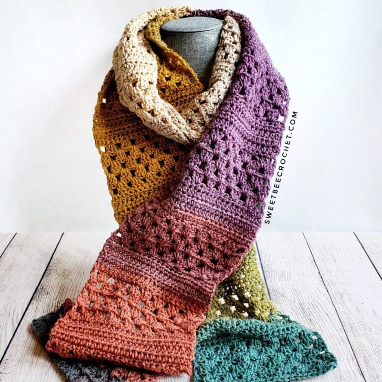45+ Free Easy Crochet Scarf Patterns for Beginners - Sarah Maker