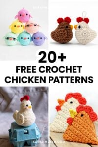 20+ Free Crochet Chicken Patterns - Sarah Maker