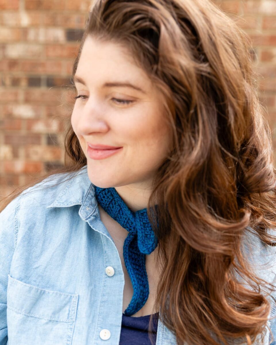 Evergreen Mini Scarf - Free Crochet Pattern - Sarah Maker