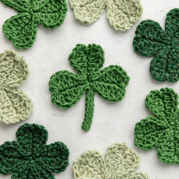 How to Crochet a Shamrock: Free Pattern - Sarah Maker