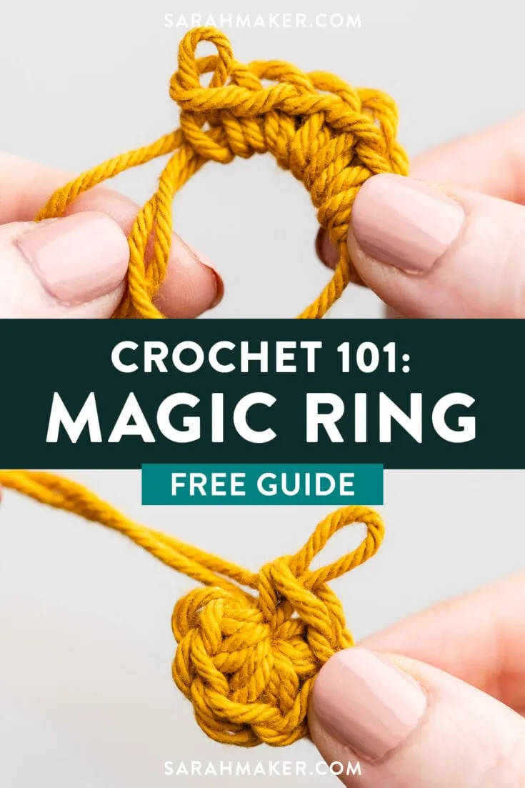 How to Crochet a Magic Ring (Magic Circle) - Sarah Maker
