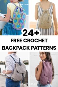 24 Free Crochet Backpack Patterns for Beginners - Sarah Maker